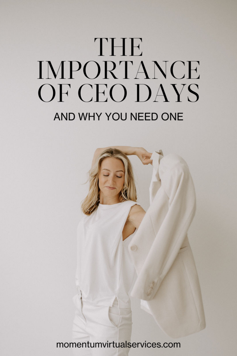 What is a CEO Day & Why do you need one? - momentumvirtualservices.com